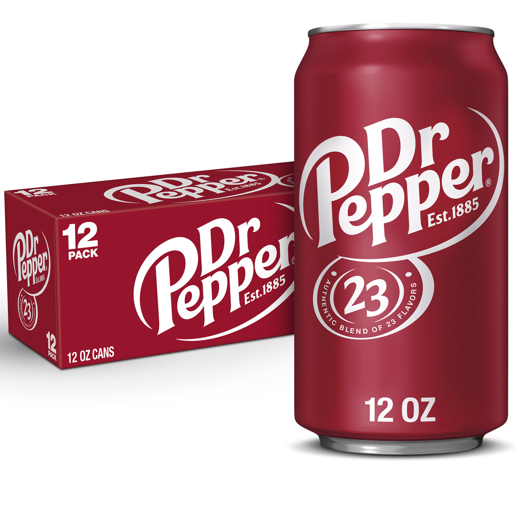 Dr Pepper Soda, 12 Pack-Hero