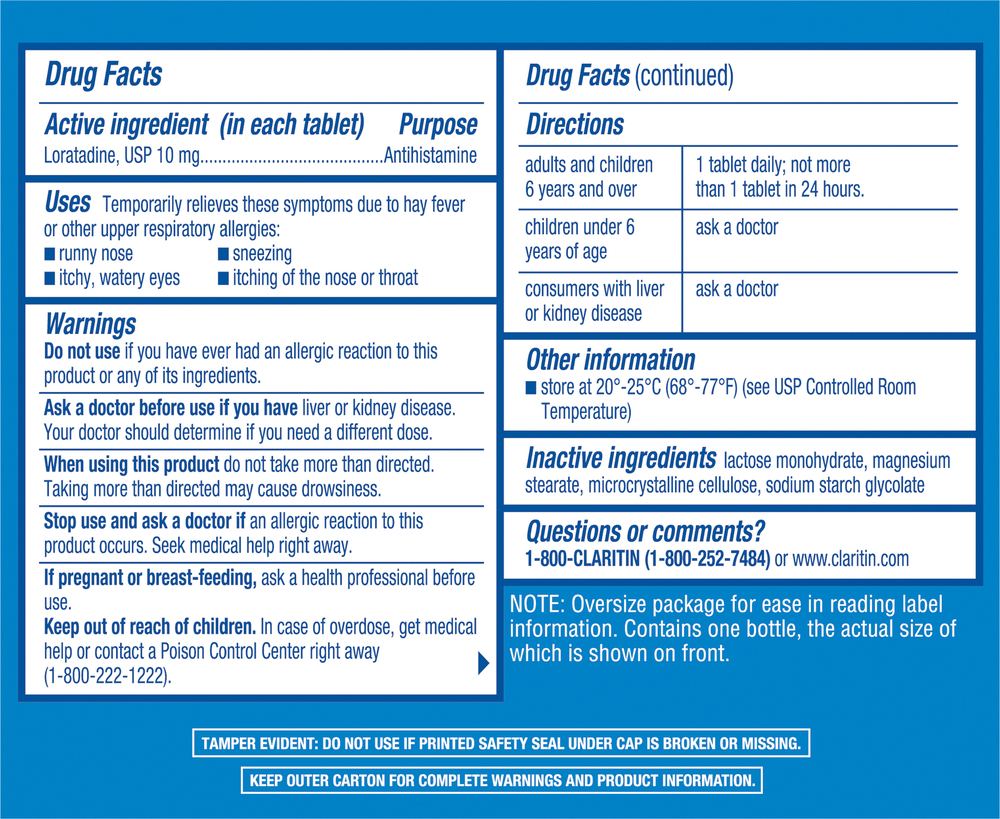 Claritin Indoor & Outdoor Allergies, Non-Drowsy, 10 mg, Tablets ...