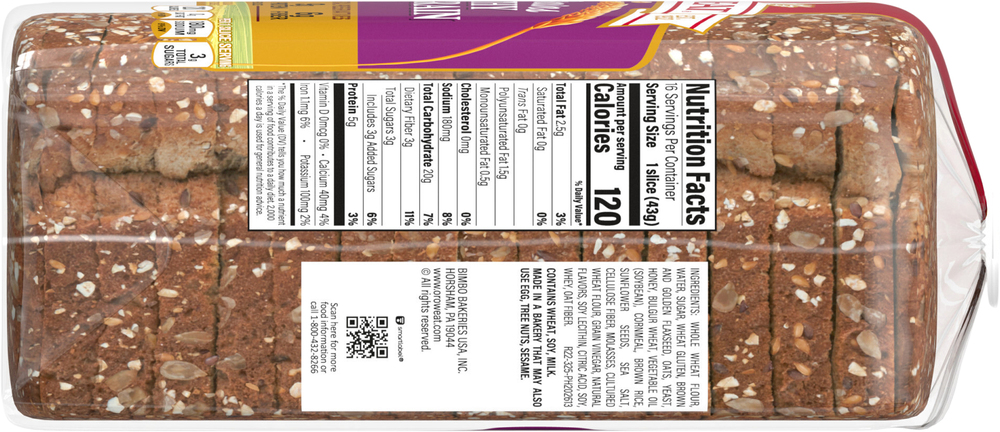 Oroweat Bread, Healthy Multi-Grain, Whole Grains-Planogram-Right