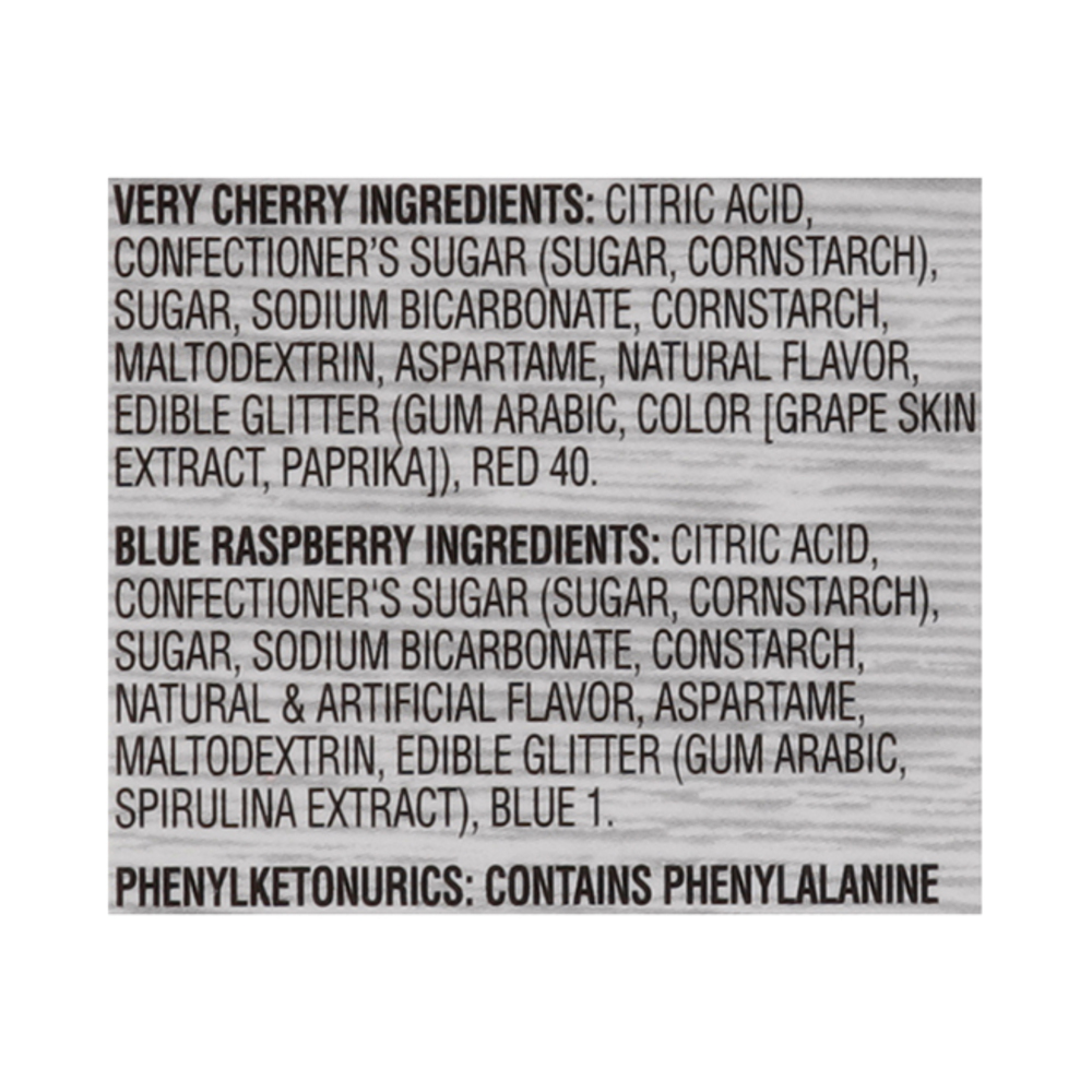 fizz candy ingredients