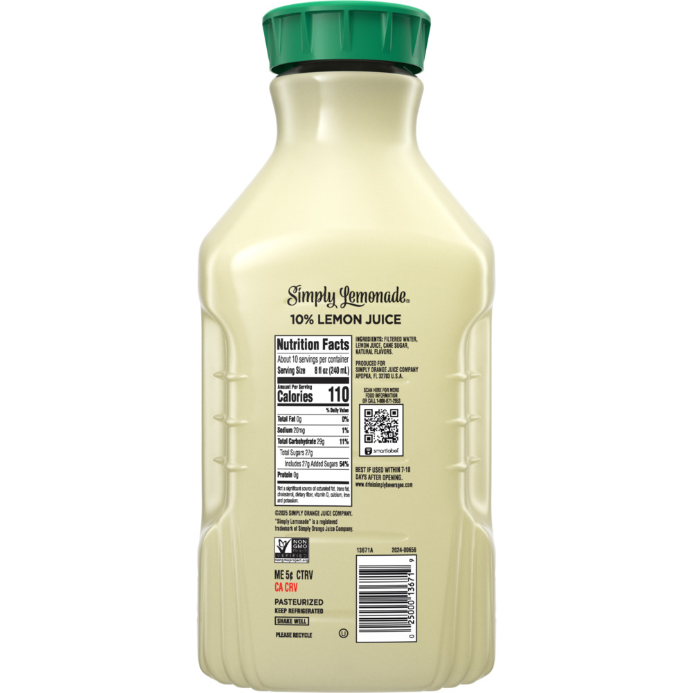 Simply Lemonade, All Natural Non-Gmo-Planogram-Back