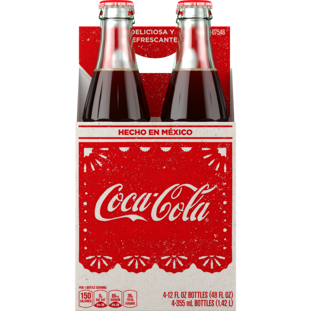Coca-Cola De Mexico Soda Soft Drink Glass Bottles-Main