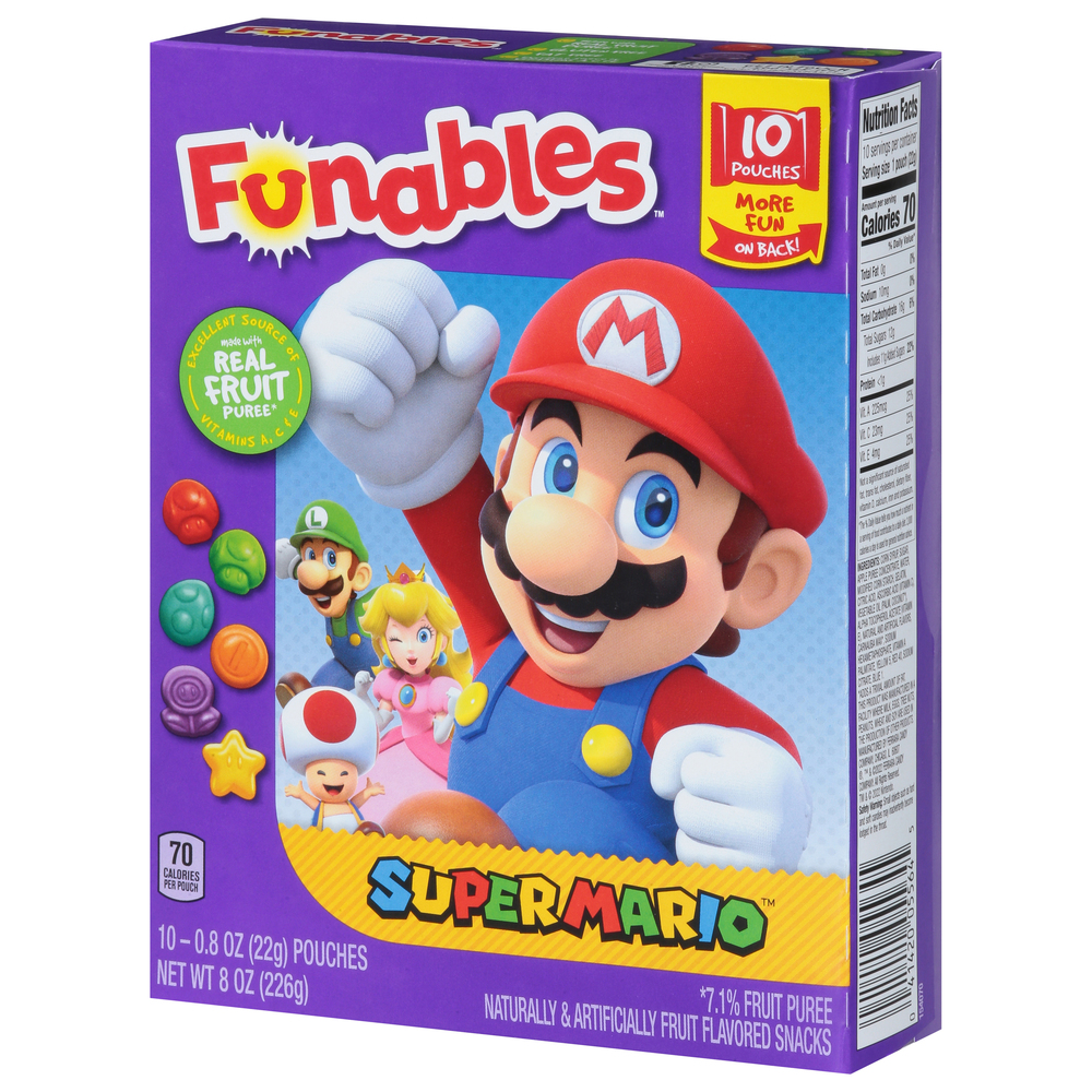 Funables Fruit Snacks, Super Mario-Front-Right-Elevated