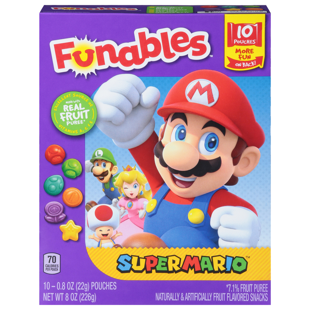 Funables Fruit Snacks, Super Mario-Main