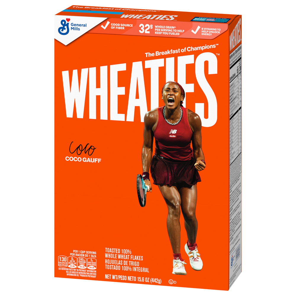 Wheaties Flakes, 100% Whole Wheat, Toasted-Front-Right-Elevated
