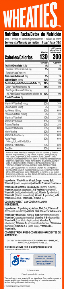 Wheaties Flakes, 100% Whole Wheat, Toasted-Planogram-Right