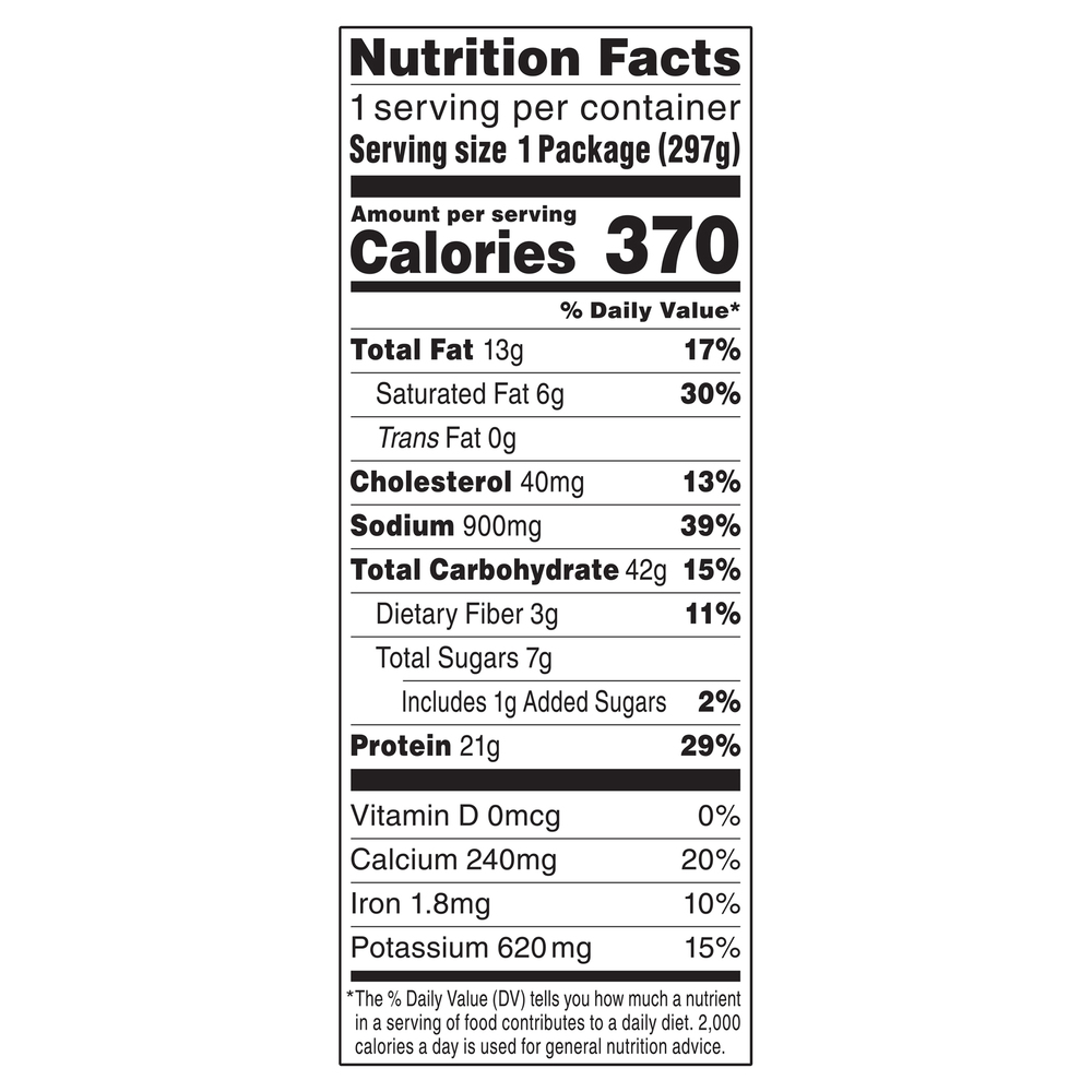STOUFFER'S STOUFFER'S Lasagna with Meat & Sauce, Frozen Meal-Nutrition ...