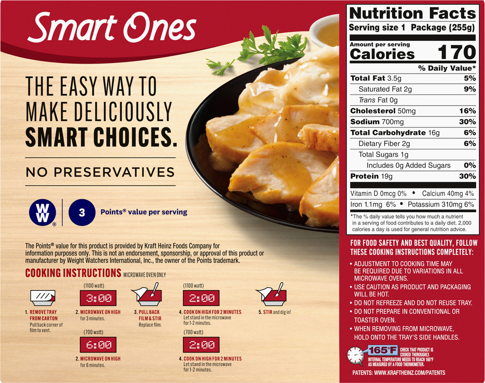 Smart Ones Turkey Breast, Slow Roasted-Planogram-Back