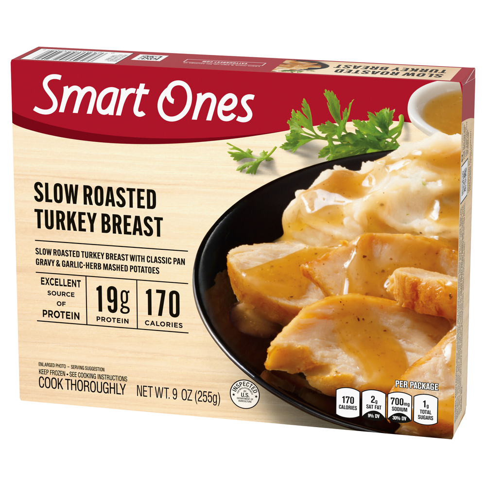 Smart Ones Turkey Breast, Slow Roasted-Front-Right-Elevated