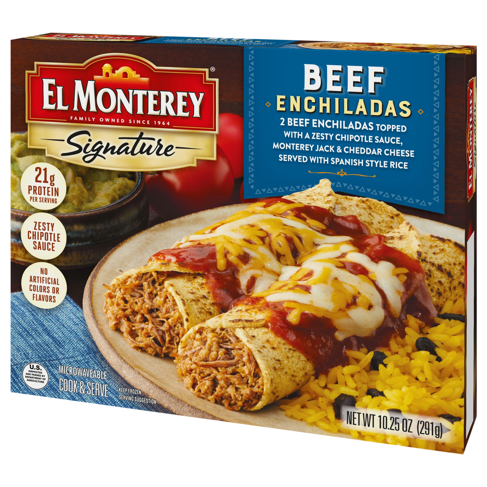 El Monterey Signature Enchiladas, Beef-Front-Right-Elevated