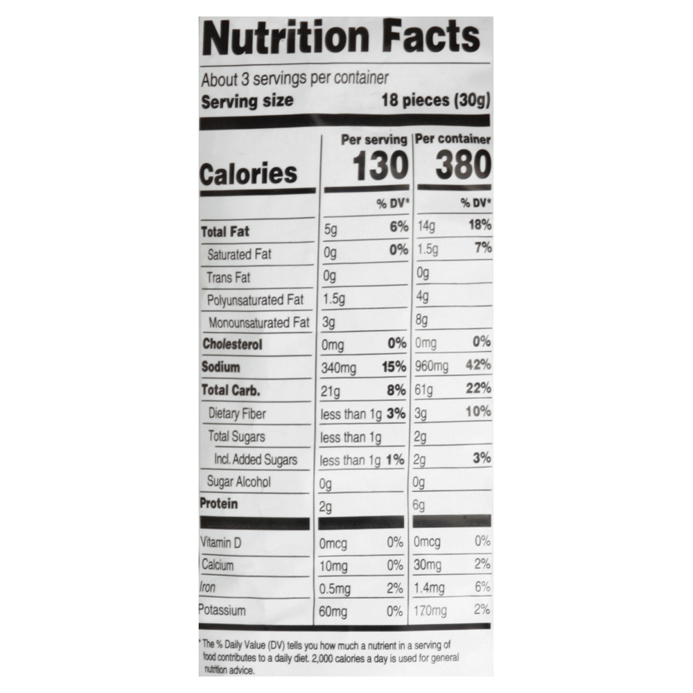 Quaker Rice Crisps, Gluten Free, Sweet & Spicy Chili-Nutrition-Facts