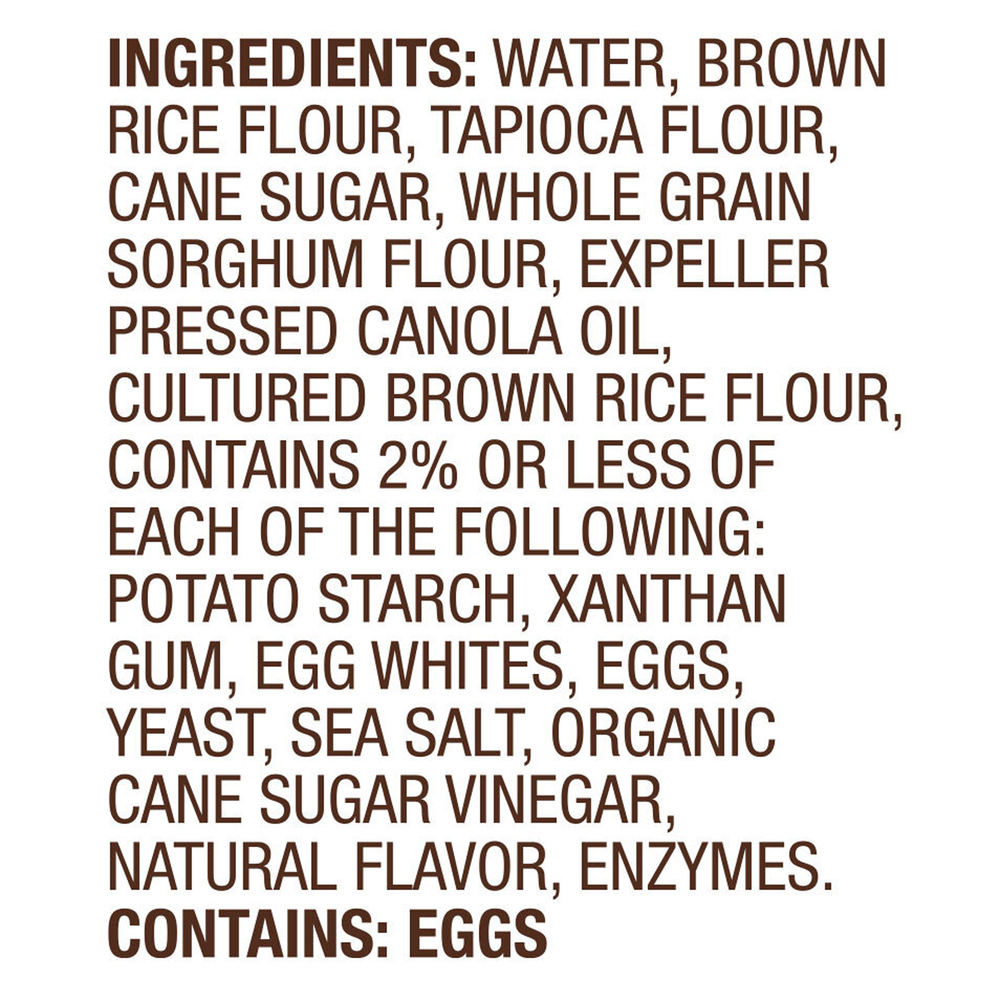 Canyon Bakehouse Bread, Gluten Free, Hawaiian Sweet-Ingredients