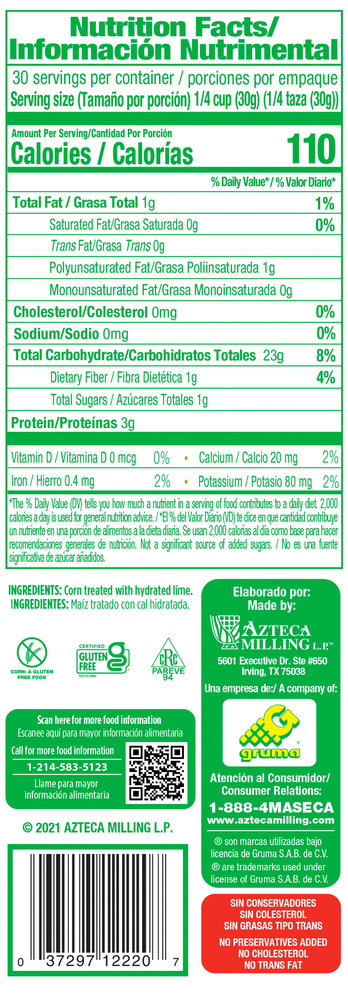 Maseca Corn Masa Flour, Yellow, Instant-Planogram-Right