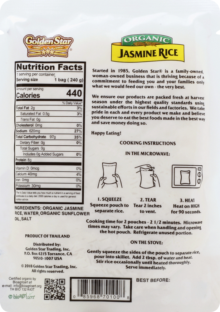 how to cook golden star jasmine rice