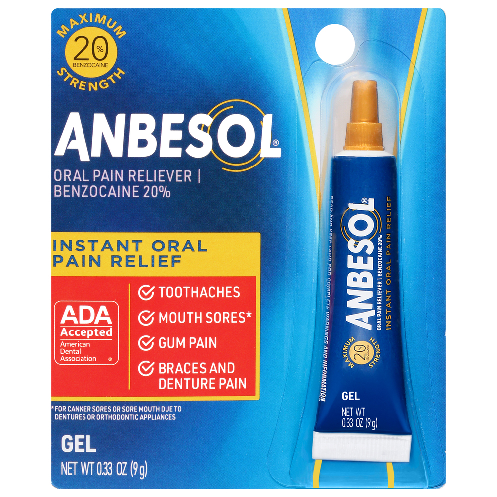 Anbesol Maximum Strength Gel, Instant Oral Pain Relief-Main