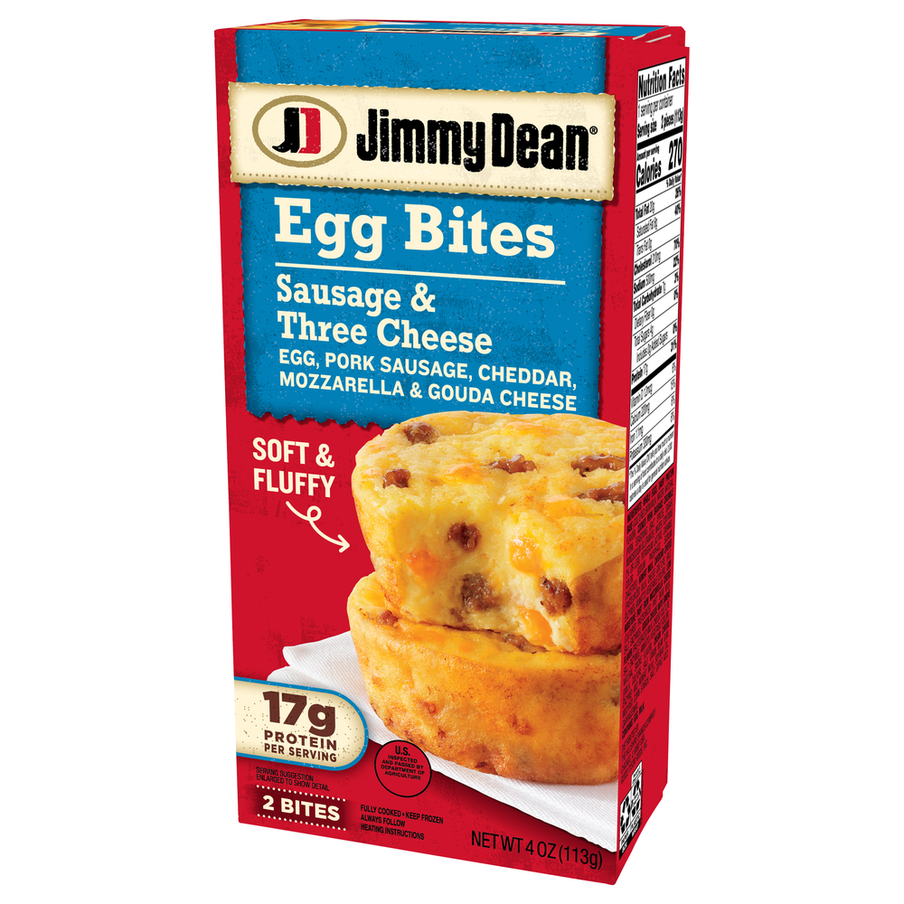 Jimmy Dean Jimmy Dean Egg Bites, Sausage, Frozen Breakfast, 4 oz-Front ...