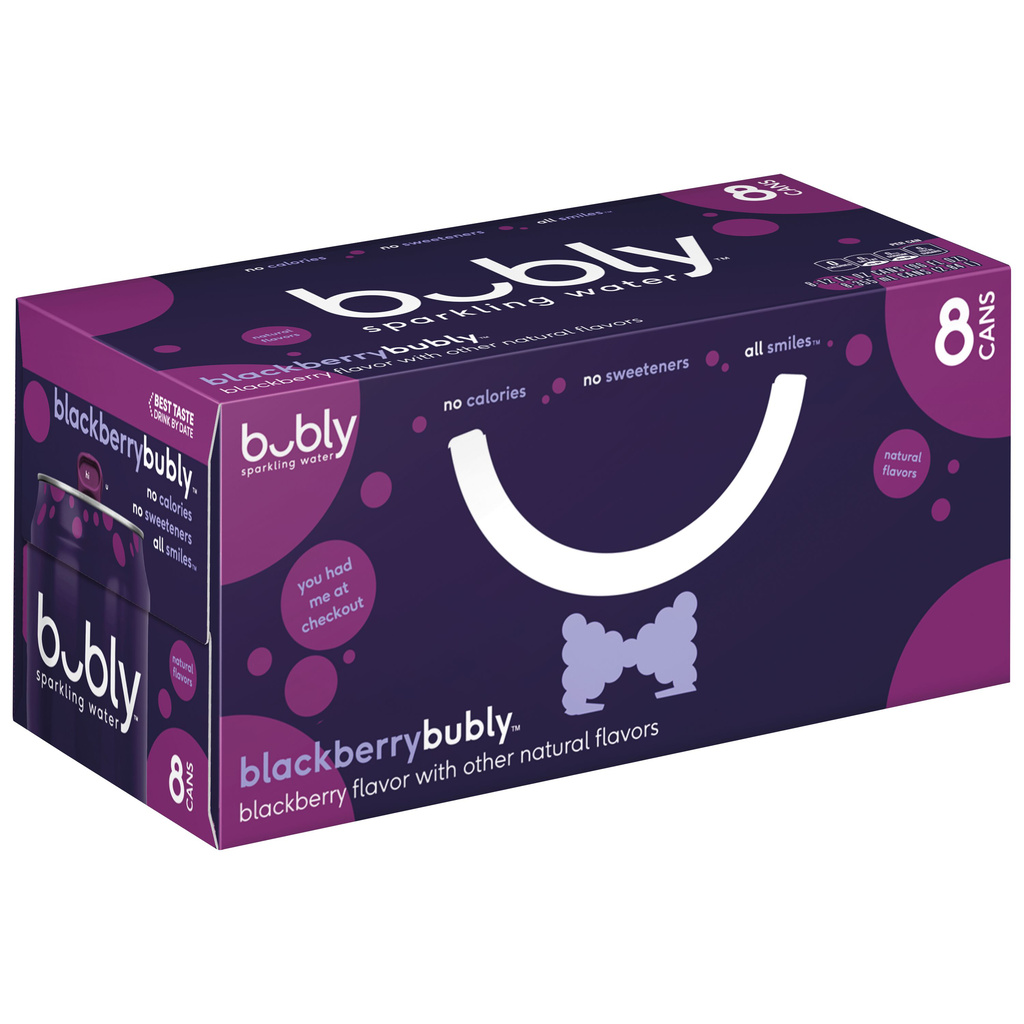 Bubly Sparkling Water, Blackberry-Hero