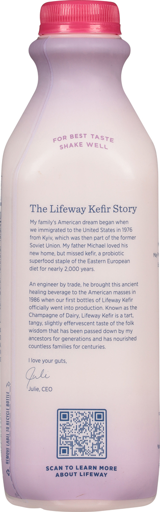 Lifeway Kefir, Organic, Mixed Berry-Planogram-Back