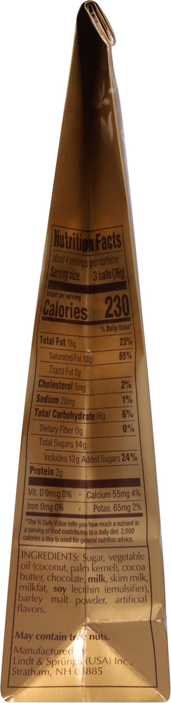 Lindt Lindor Chocolate Truffles, Assorted-Planogram-Right