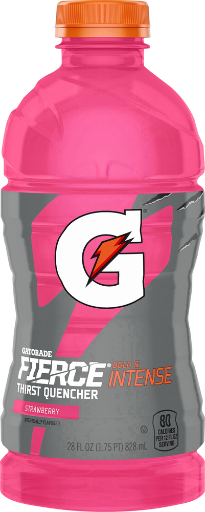 Gatorade Fierce Thirst Quencher, Strawberry-Planogram-Back