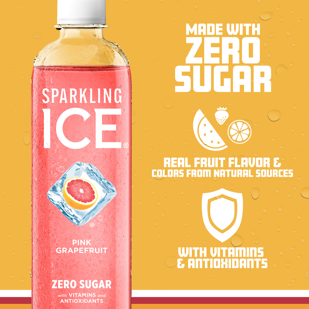 Sparkling Ice Sparkling Water, Zero Sugar, Pink Grapefruit-Ingredients