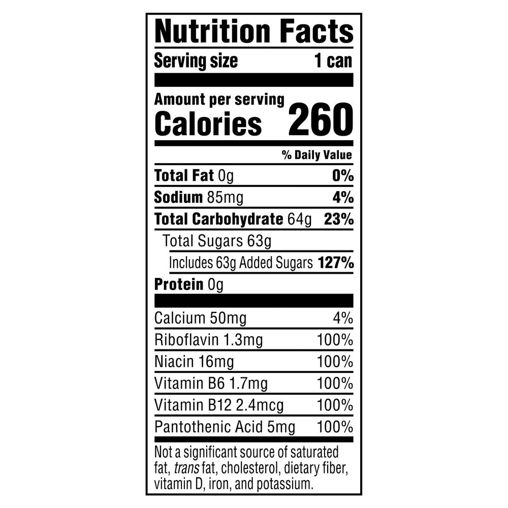Rockstar Energy Drink, Original-Nutrition-Facts
