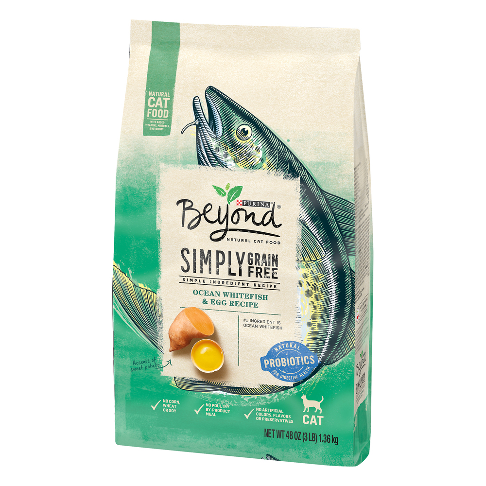 Purina Beyond Cat Food, Natural, Wild-Caught Whitefish & Cage-Free Egg ...