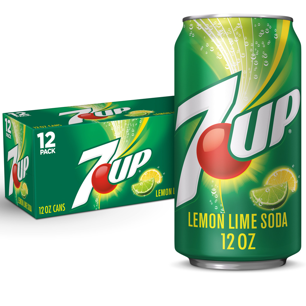 7 UP Soda, Lemon Lime Flavored, 12 Pack-Hero