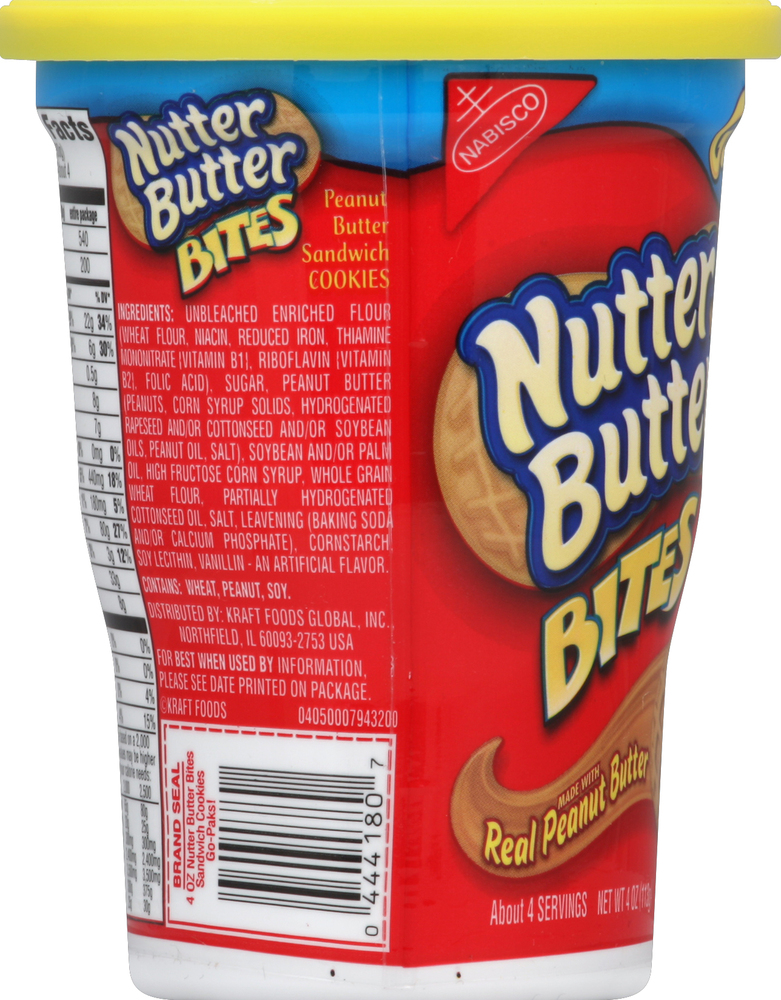 Nutter Butter Go-Paks! Cookies, Sandwich, Bites, Peanut Butter ...