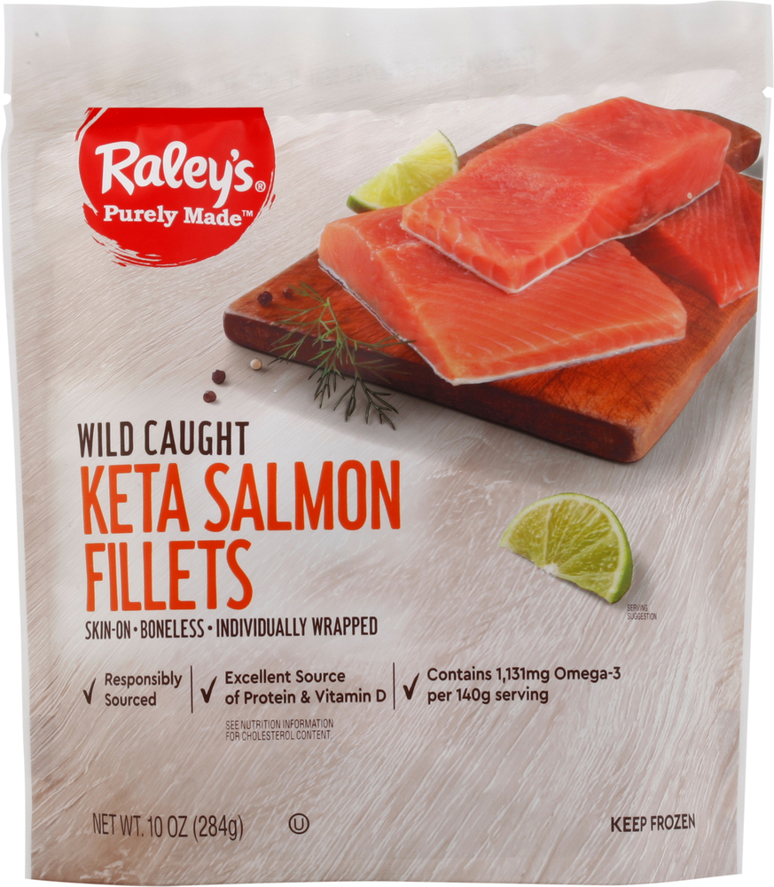 Raley's Purely Made Wild Caught Keta Salmon Fillets-Main