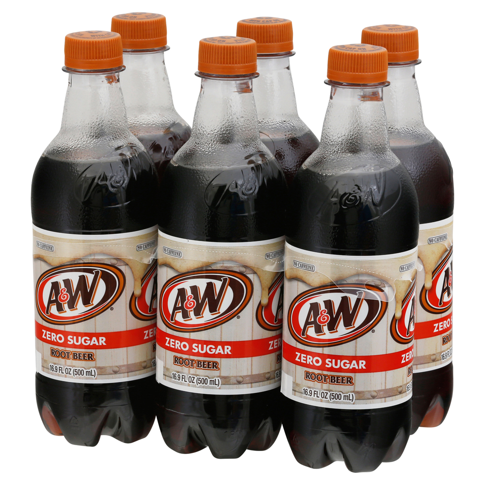 A And W Root Beer Zero Sugar Front Right Elevated