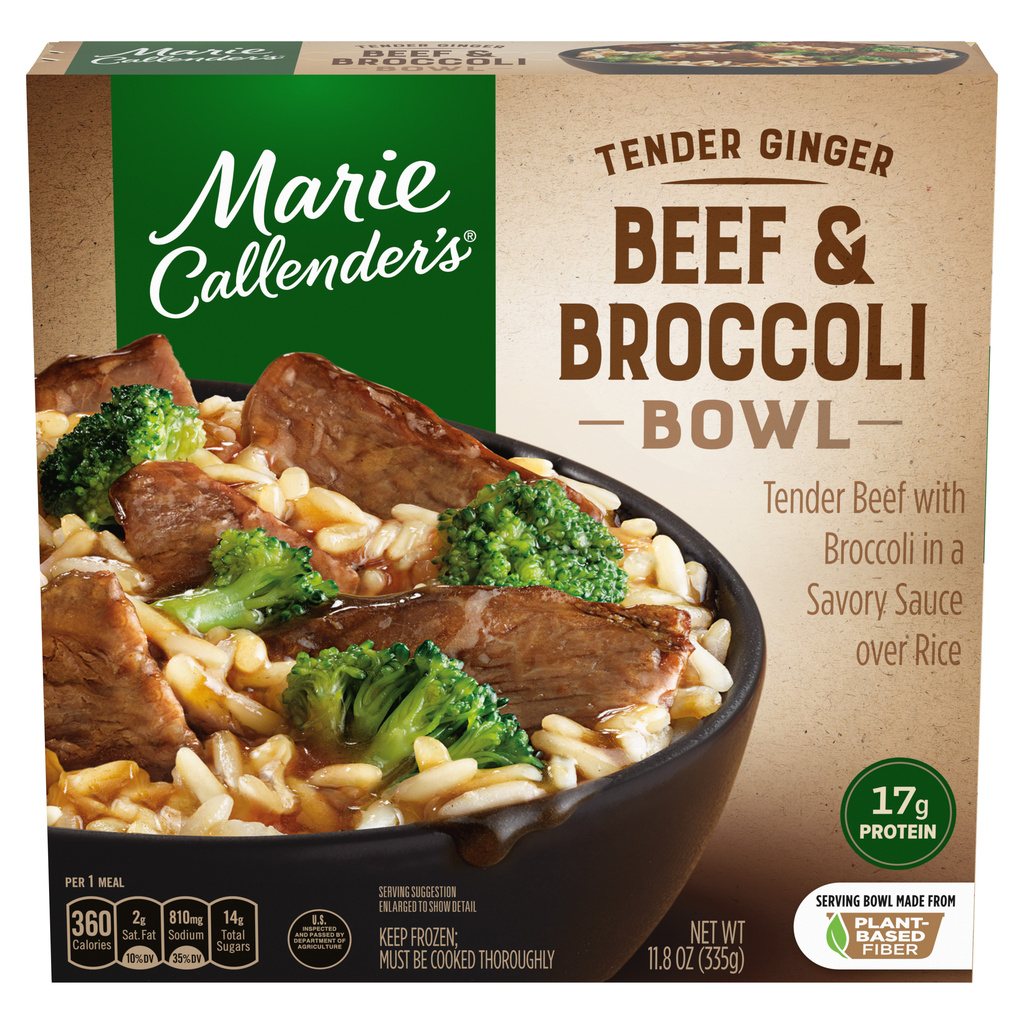 Marie Callender's Beef & Broccoli, Tender Ginger, Bowl-Hero