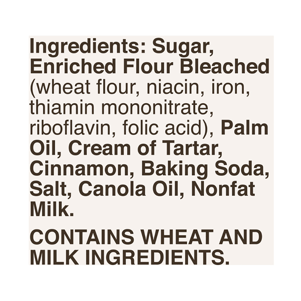 Betty Crocker Cookie Mix, Snickerdoodle-Ingredients