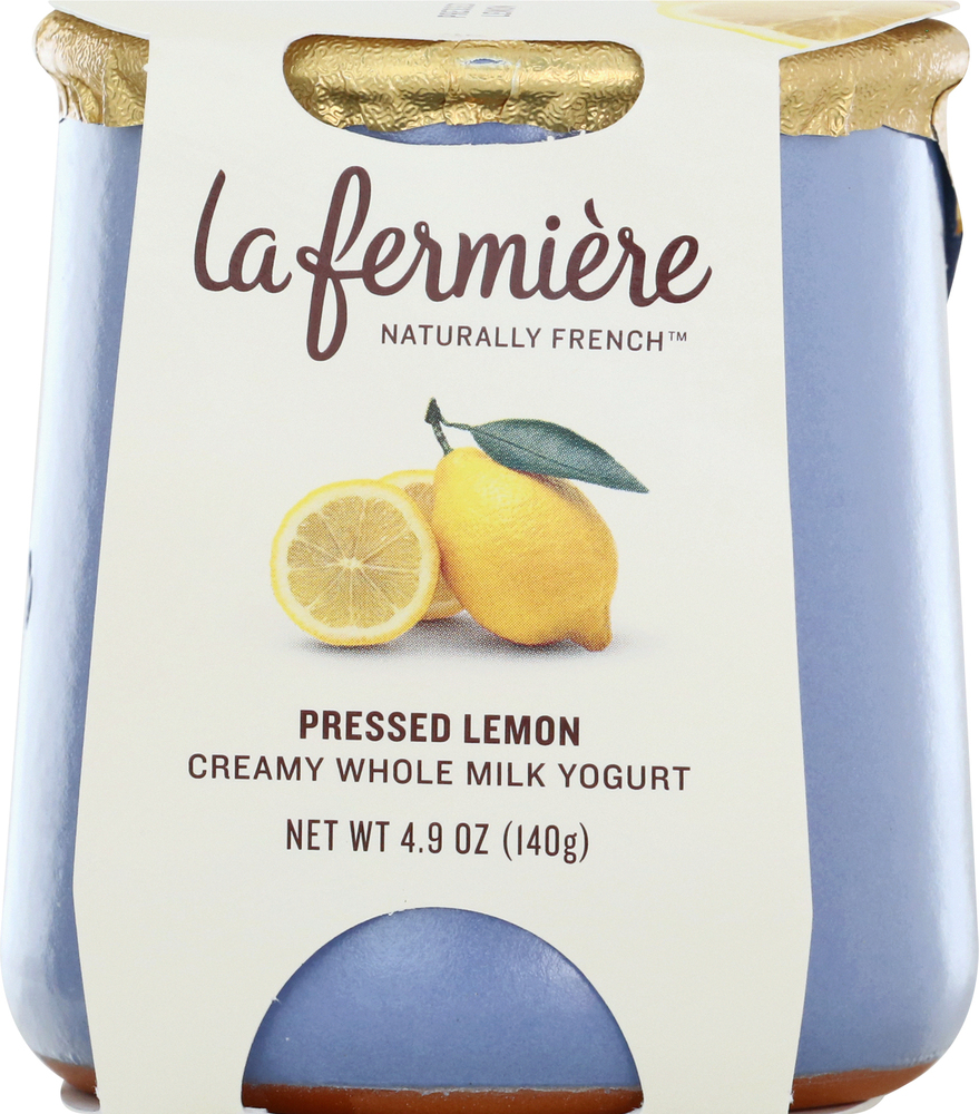 La Fermiere Yogurt, Creamy Whole Milk, Pressed Lemon-Main