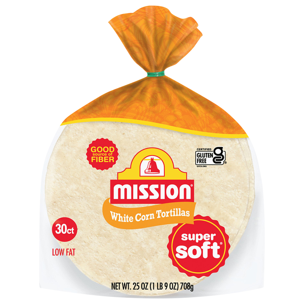Mission Super Soft Tortillas, White Corn-Main