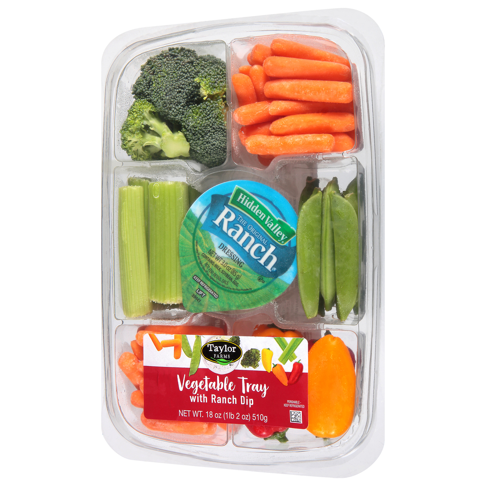 Taylor Farms Vegetable Tray-Front-Right-Elevated