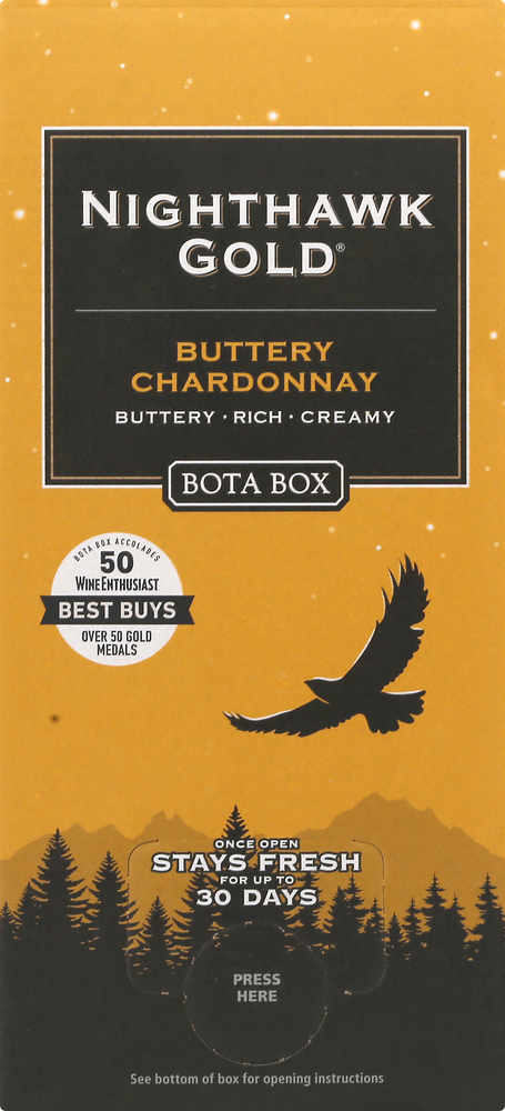 Bota Box Nighthawk Buttery Chardonnay White Wine-Planogram-Back