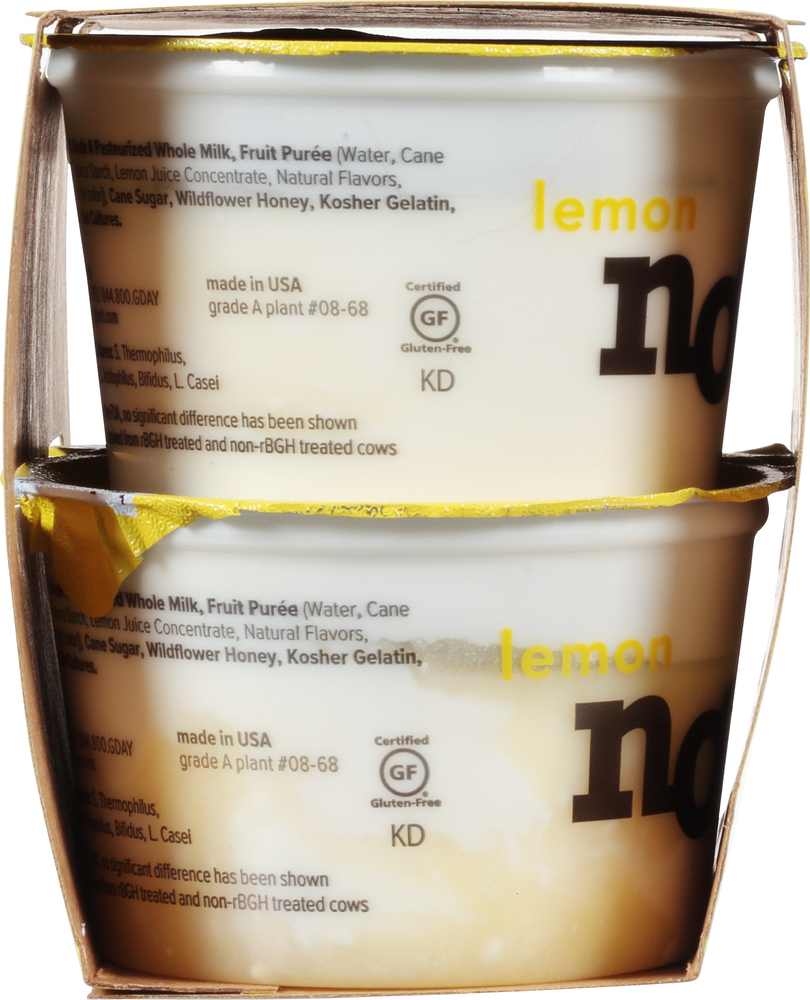 Noosa Finest Yoghurt, Lemon, 4 Pack-Planogram-Left