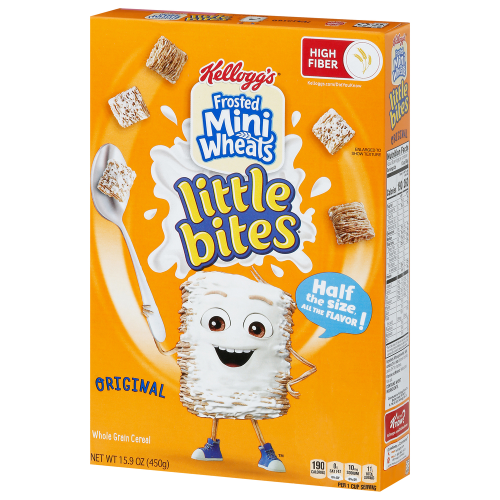 Frosted Mini-Wheats Little Bites Cereal, Original-Front-Right-Elevated
