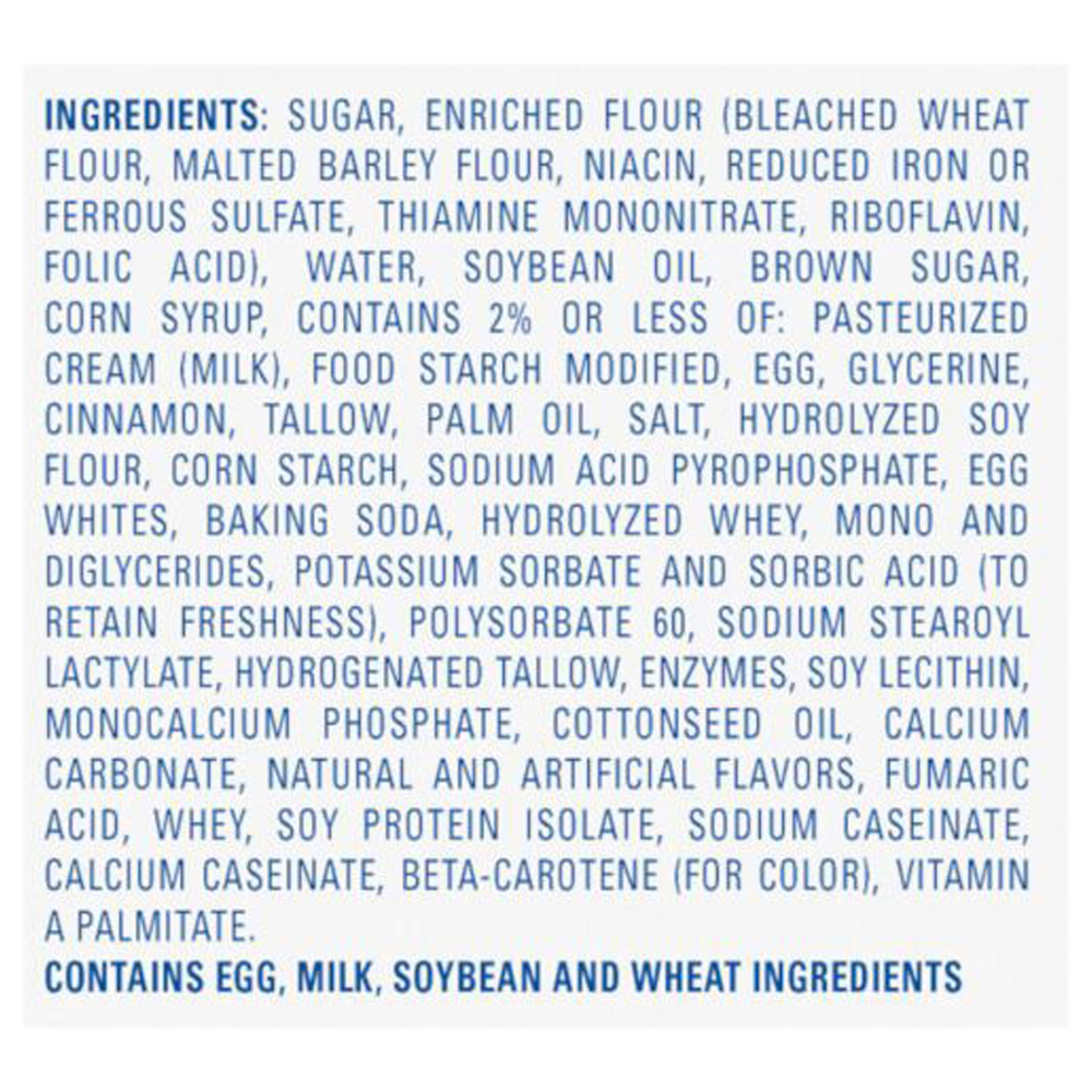 Hostess Coffee Cakes, Cinnamon Streusel-Ingredients
