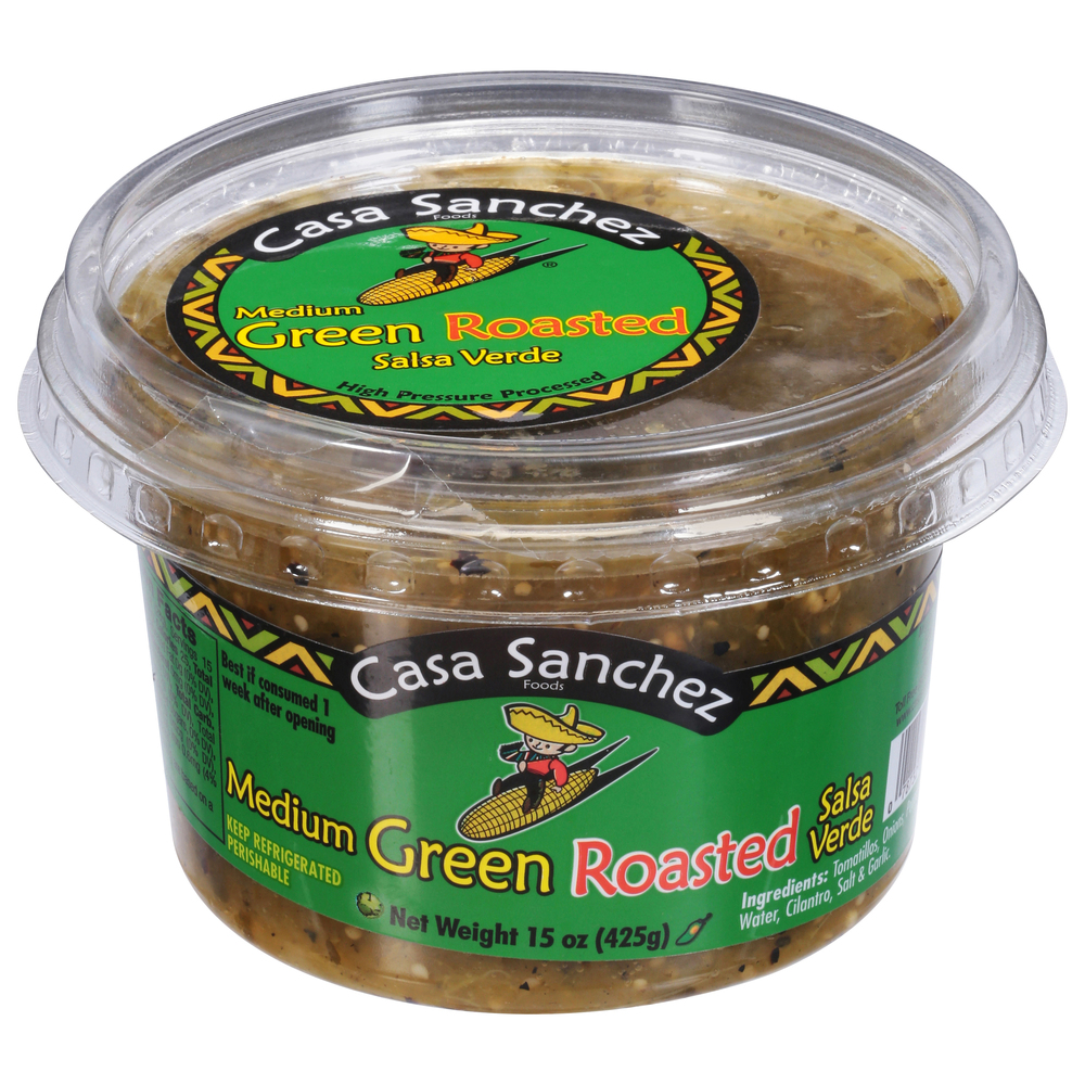 Casa Sanchez Salsa Verde, Medium Green, Roasted-Main