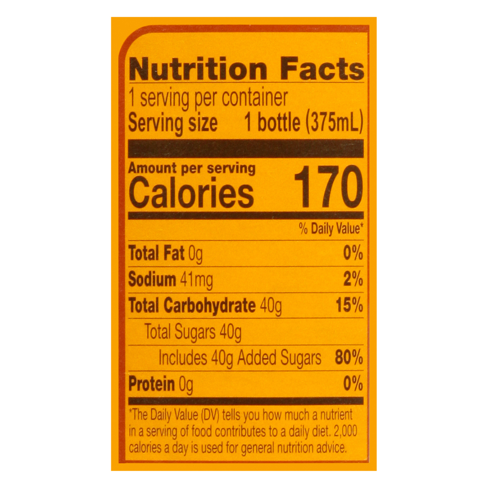 Bundaberg Ginger Beer-Nutrition-Facts