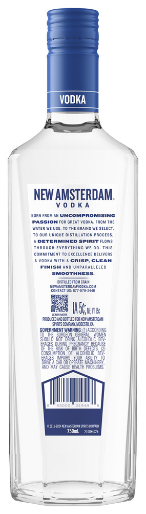 New Amsterdam Vodka 750ml-Planogram-Back