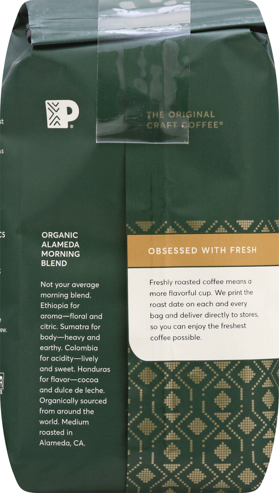 Peet's Coffee Alameda Morning Blend Organic Dark Roast Ground Coffee ...