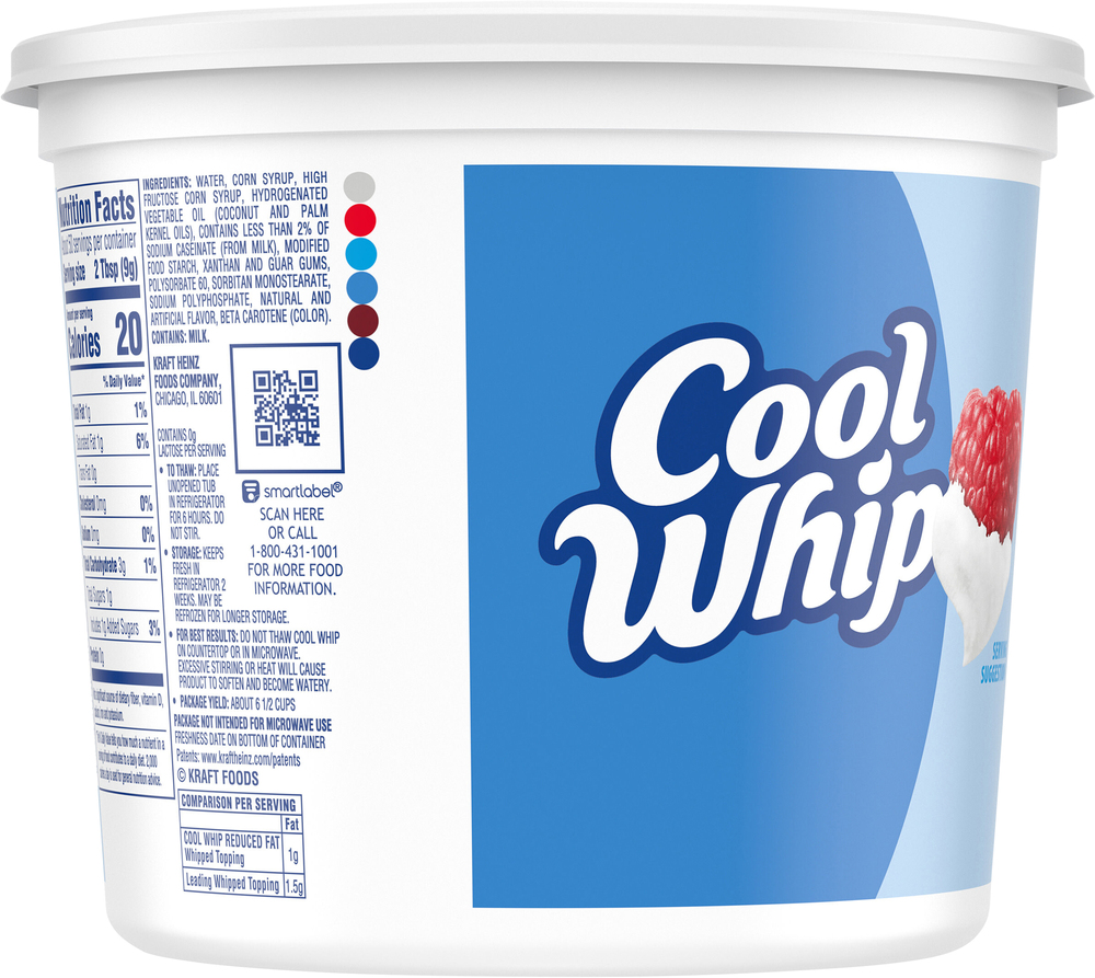 Cool Whip Whipped Topping, Lite-Planogram-Back