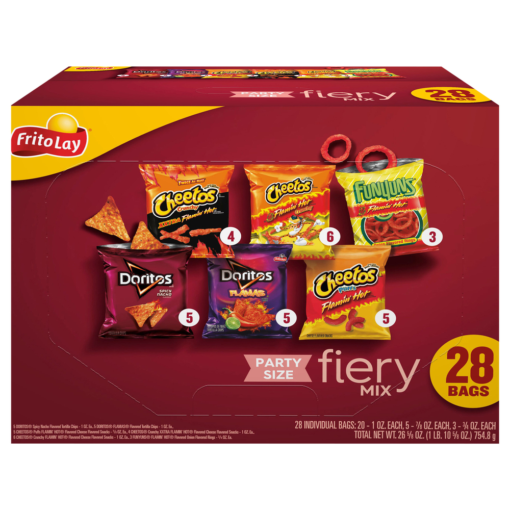 Frito Lay Fiery Mix, Party Size, 28 Bags-Main