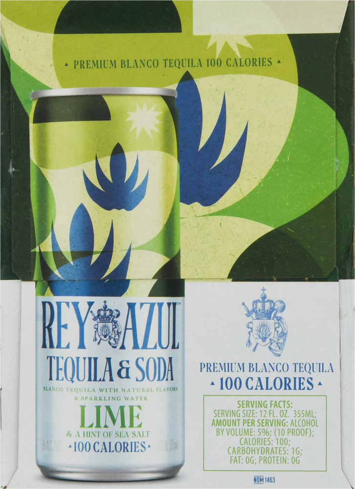 Rey Azul Tequila & Soda, Lime-Planogram-Right