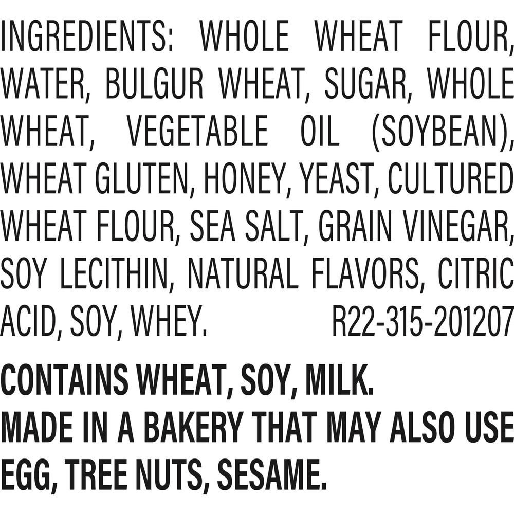 Oroweat 100 Whole Wheat Bread Nutrition Label at Mary Nugent blog