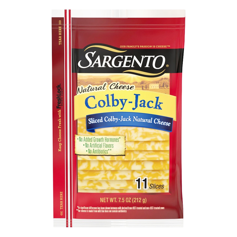 Sargento Sliced Cheese, Natural, Colby-Jack-Main