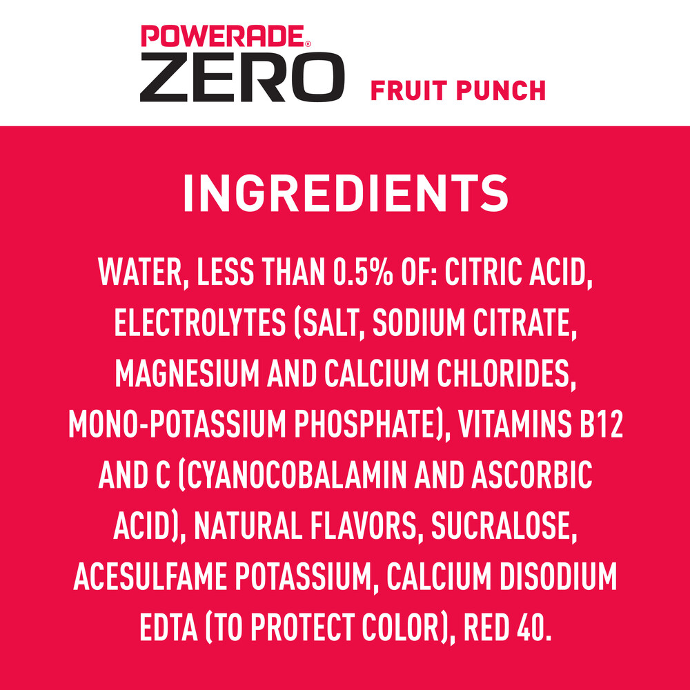 Powerade Fruit Punch Sports Drink-Ingredients